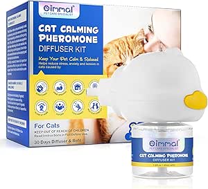 Cjztp Cat Calming Diffuser, Enhanced Cat Pheromones Diffuser Starter Kit for 30 Days Supply, Cat ...