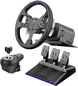 PXN V99 PC Racing Wheel with Pedals and Shifter, 3NM Force Feedback ...