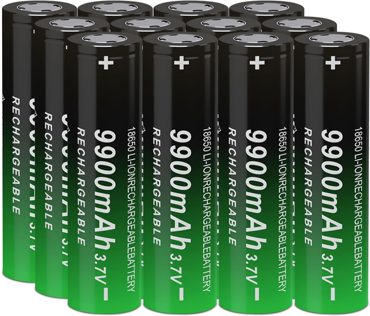 Amazon.com: CBJJ 18650 Rechargeable Battery 9900mAh 3.7 Volt ...
