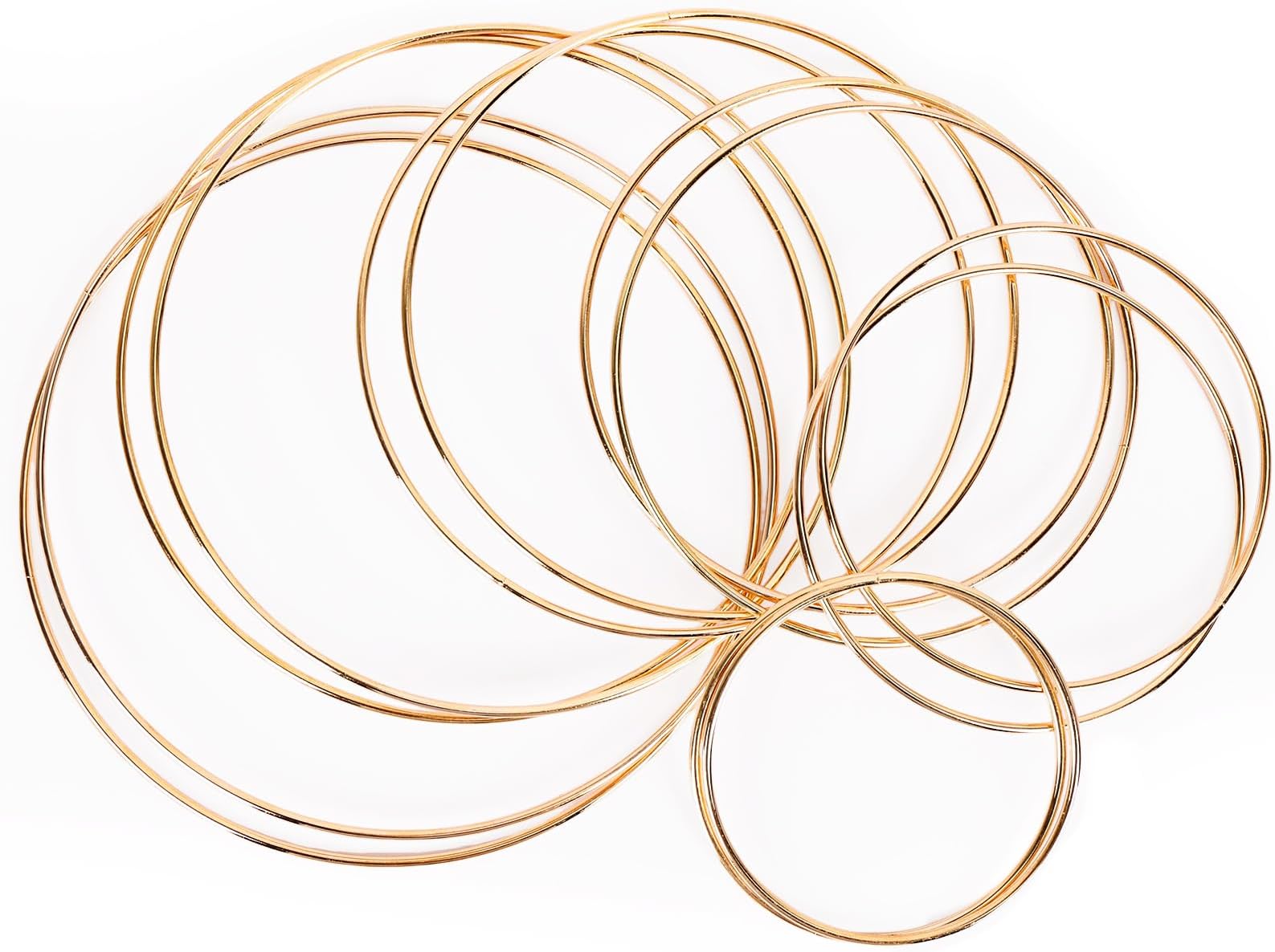 Amazon.com: Iconikal Metal Macrame Rings, 2-Inch Diameter, 3mm Thick ...