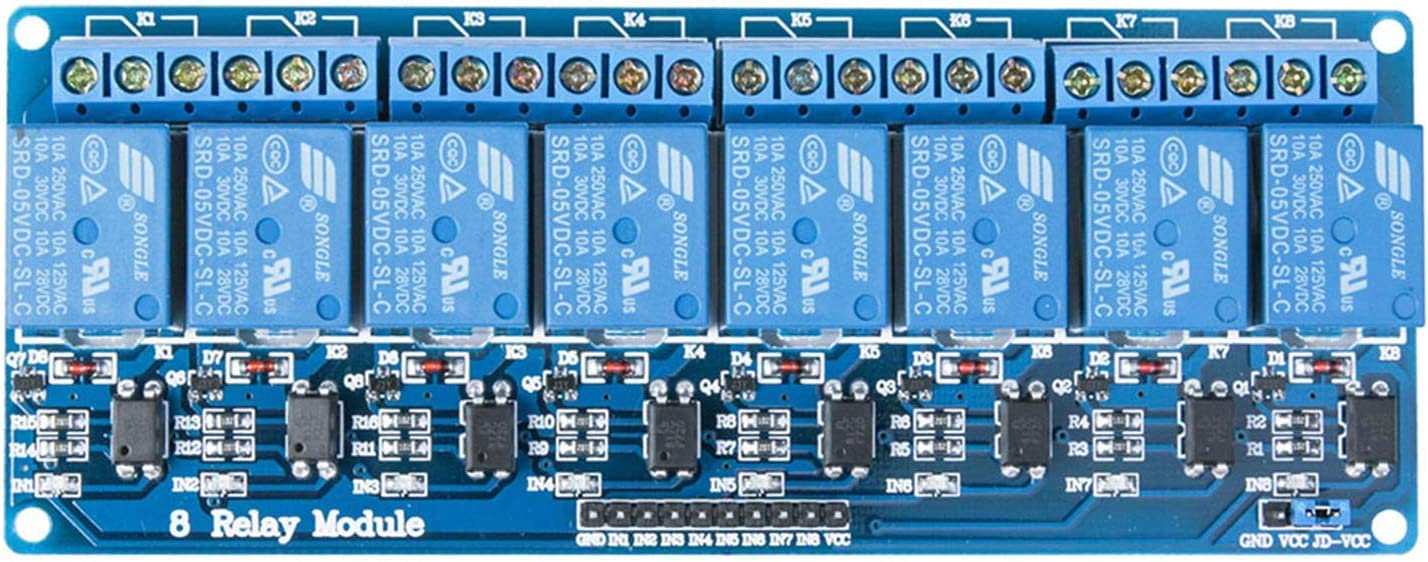 REES52 8 Channel DC 5V Relay Module 8 Channel Dc 5V Relay Module for ...