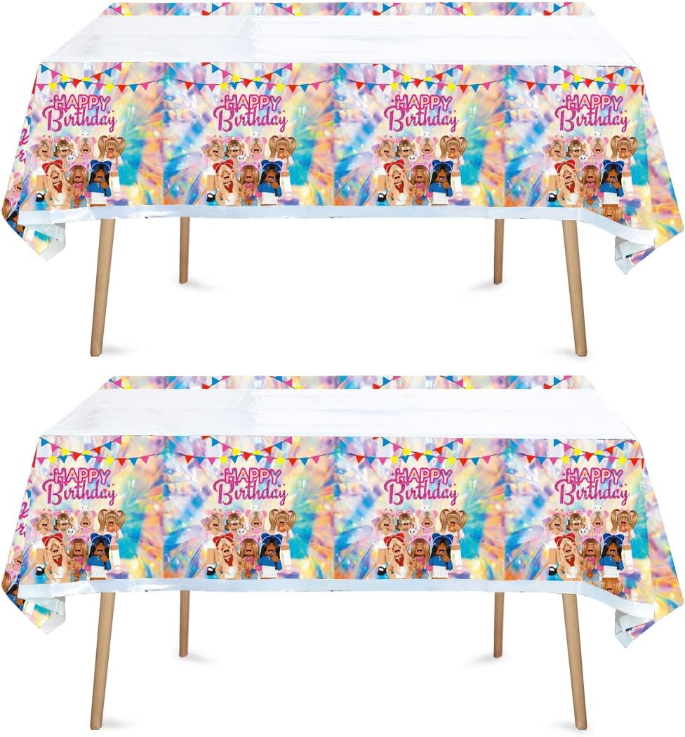 Amazon.com: SUTRADHAR 2pcs Kids Cartoon Birthday Party Tablecloth Table ...