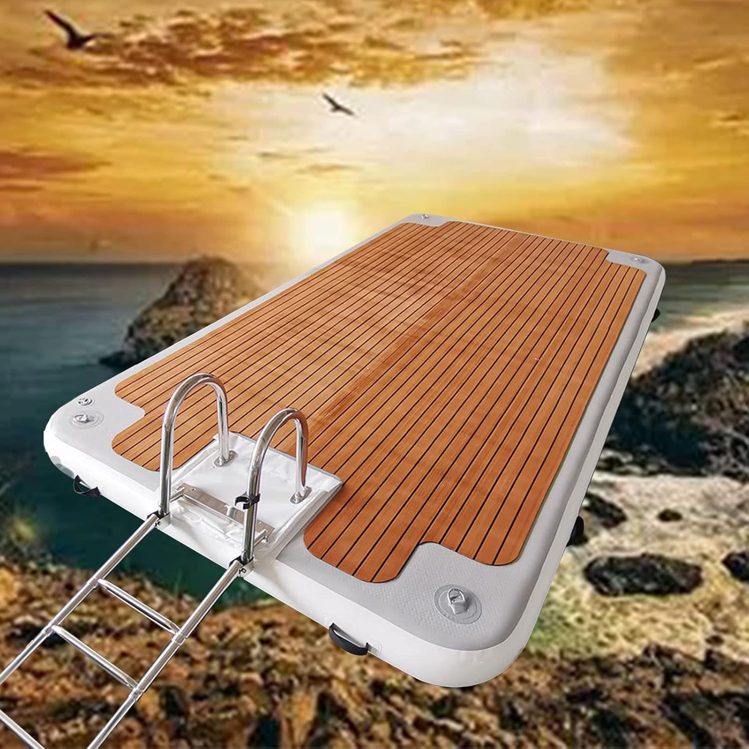 Inflatable Dock Floating Platform, Yacht Inflatable Jet Ski Floating ...