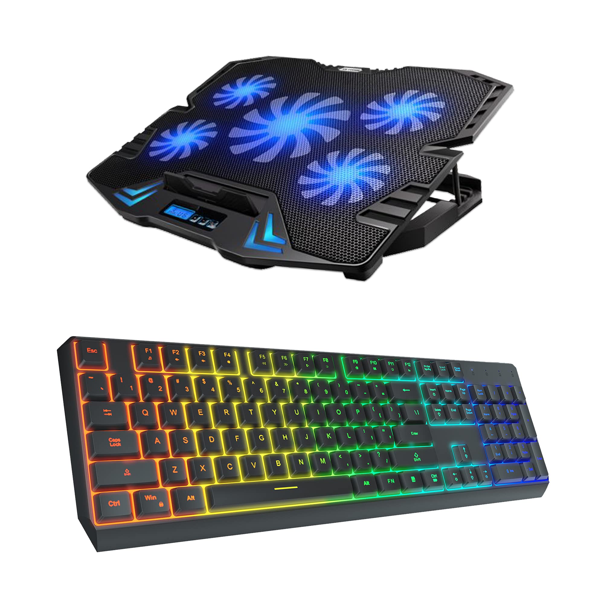 Buy TopMate C5 Laptop Cooling Pad Gaming Adjustable Height with 5 Quiet ...