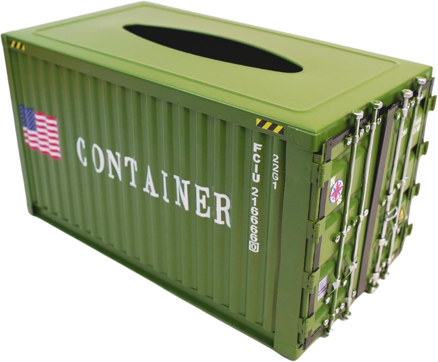Amazon.com: Shipping Container Tissue Box Cover – Sturdy All-Metal ...