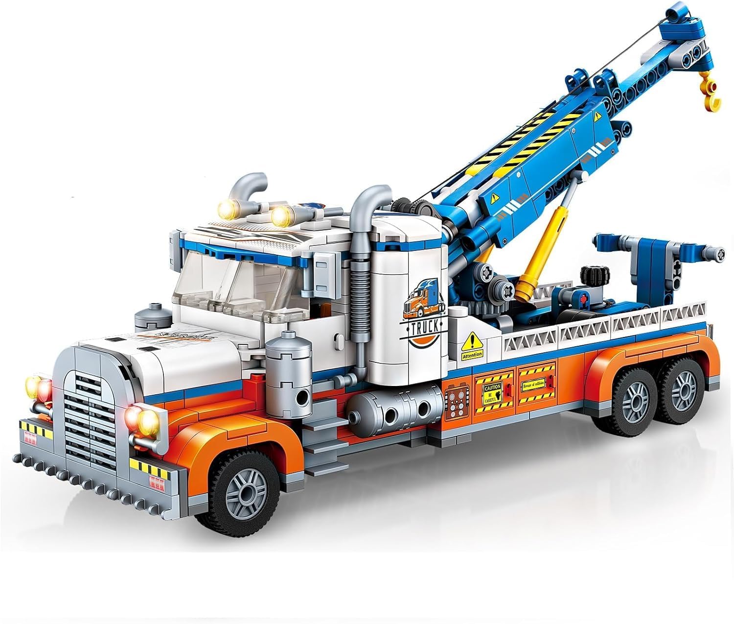Brighterbee Tow Truck Building KIt,City Crane Construction Vehicles ...