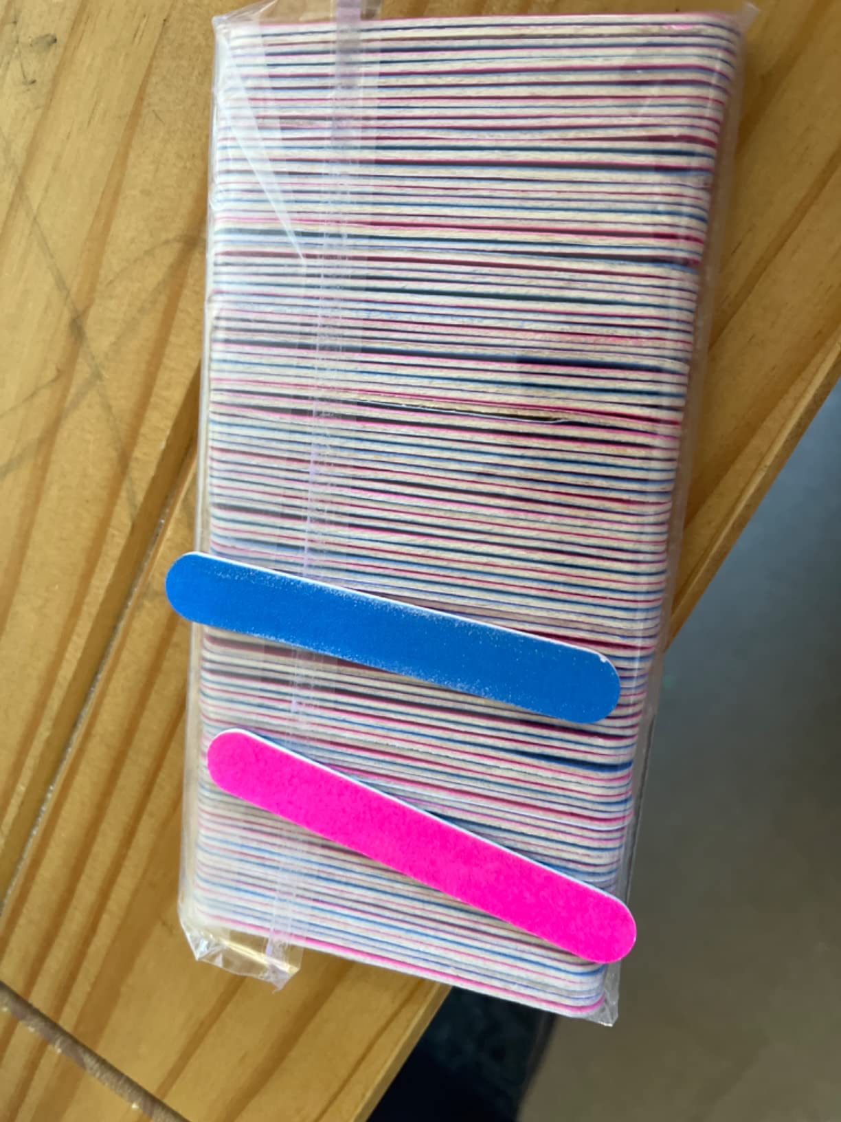 100pcs Disposable Mini Nail File 180/240 Grit Double Sided Emery Board ...