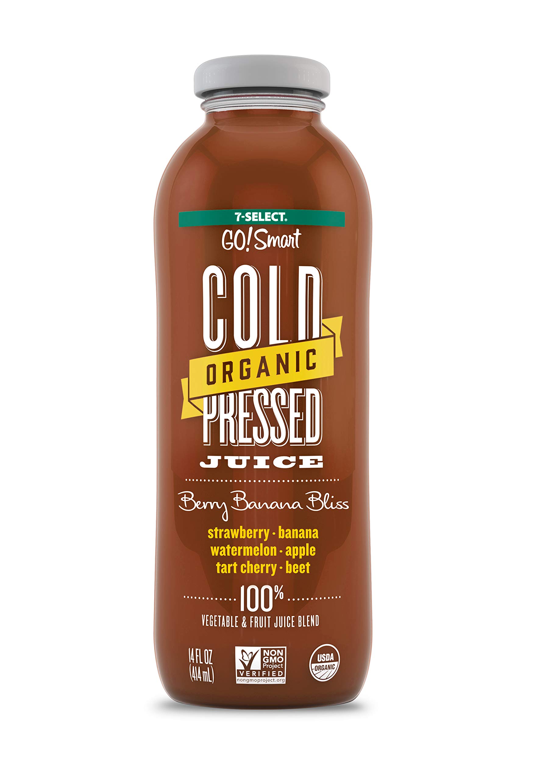 Amazon.com : 7-Select Organic Cold Pressed Juice - Berry Banana Bliss ...
