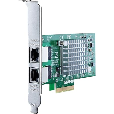 Amazon.com: Intel I350T2V2BLK Ethernet Server Adapter i350-T2 Network ...
