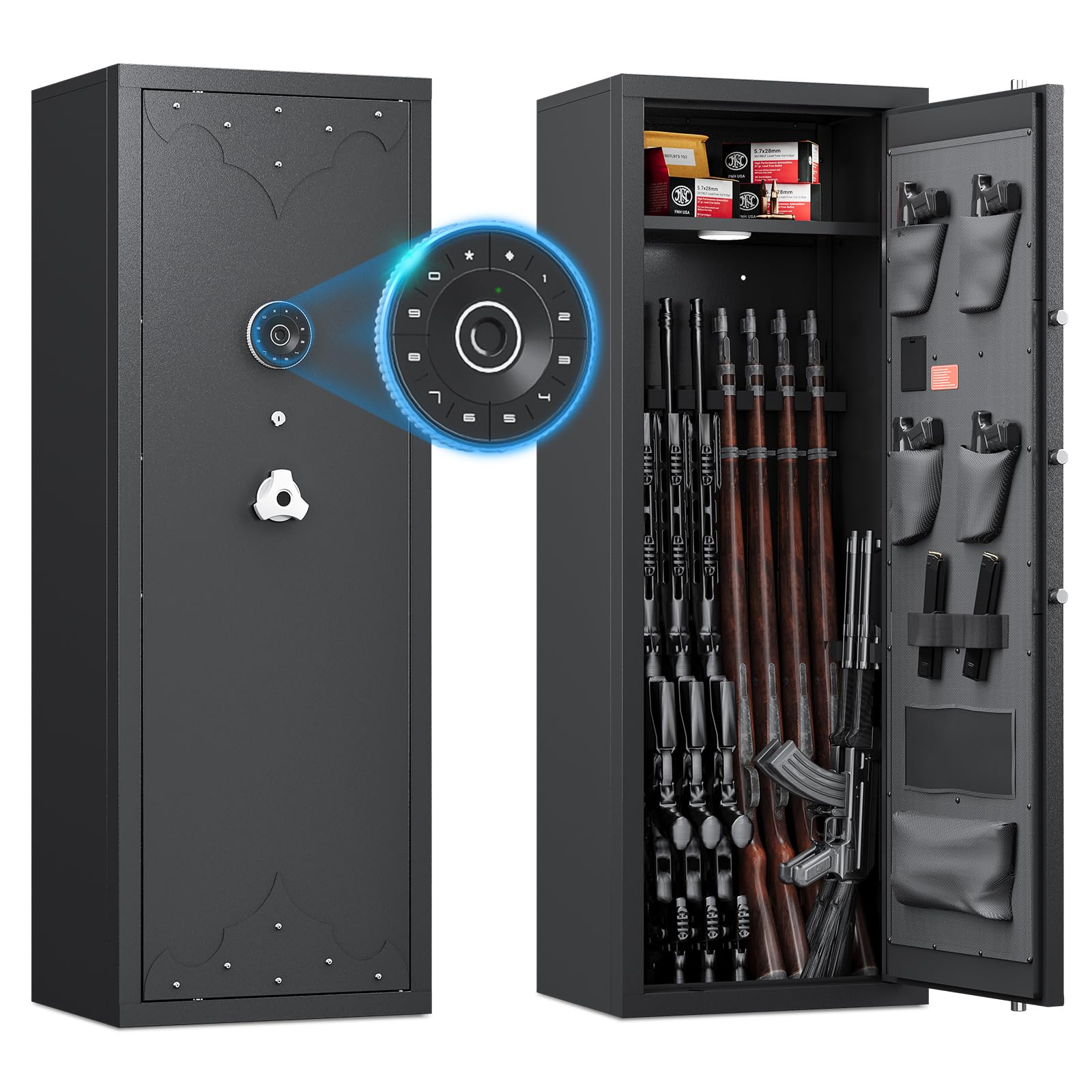 Amazon.com: [ 2024 Update ]KAER 10-12 Gun Safe,Gun safes for Home Rifle ...