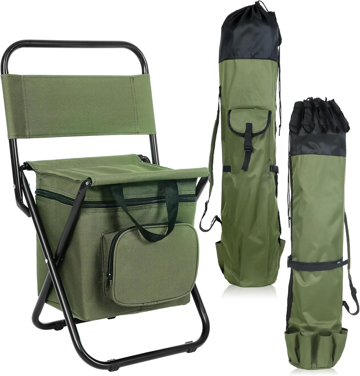 Amazon.com: Geetery 2 Pcs Fishing Rod Reel Organizer Backpack Cooler ...