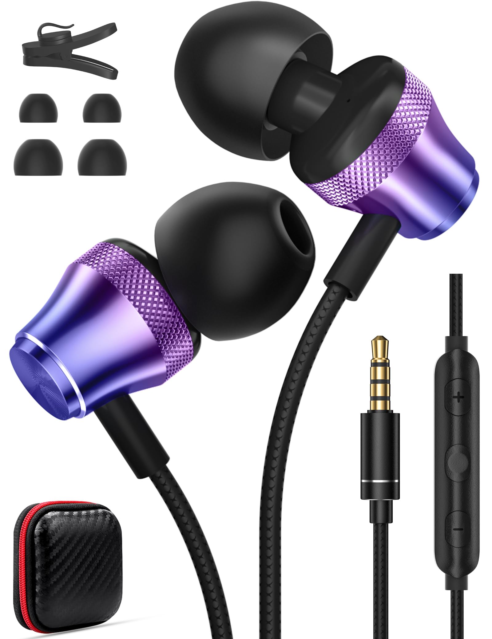 Amazon.com: Wired Earbuds for Chromebook Laptop PC,3.5mm in-Ear ...