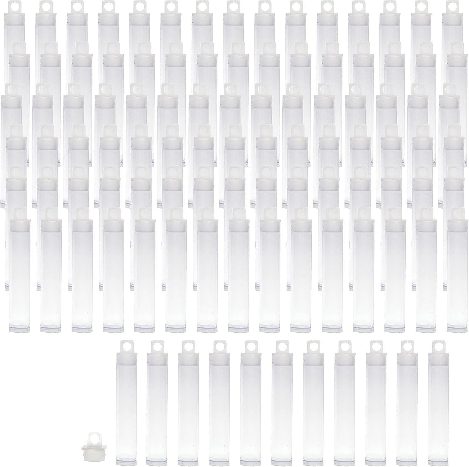 Amazon.com - The Beadsmith Clear Plastic Tubes - 3-Inch-Long Round ...