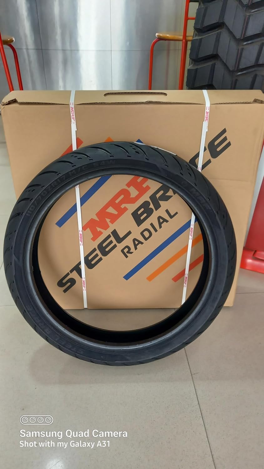 MRF 110/70ZR17 54W STEEL BRACE T/L : Amazon.in: Car & Motorbike