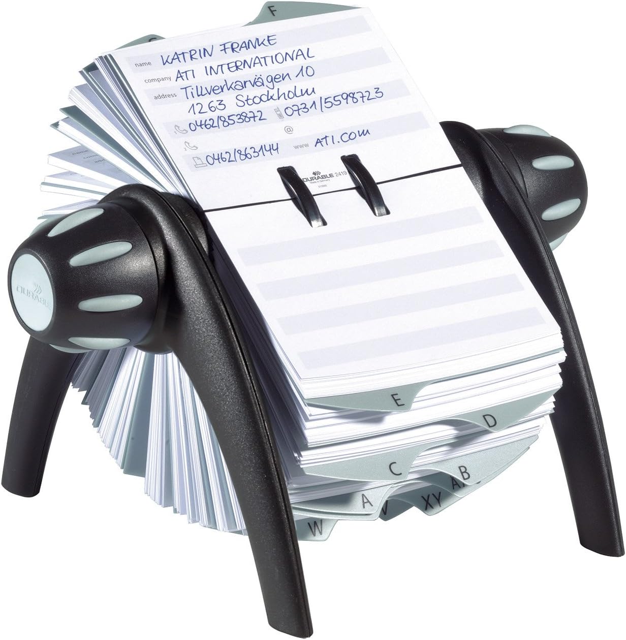 Durable Telindex Rotary Address Card Holder | Includes 500 Pockets ...