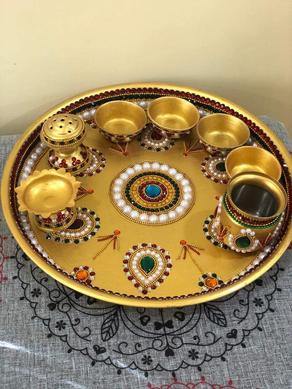 Buy Traditional Studded with Decorative Crafted Designed and Decorative ...