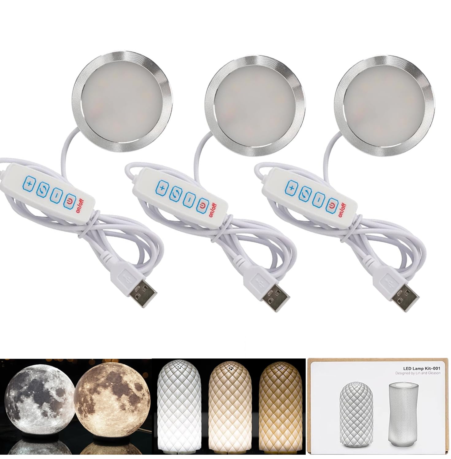 LED Lamp Kit 001 Three Colors for Bambu Lab Makerworld 3D Printed DIY ...