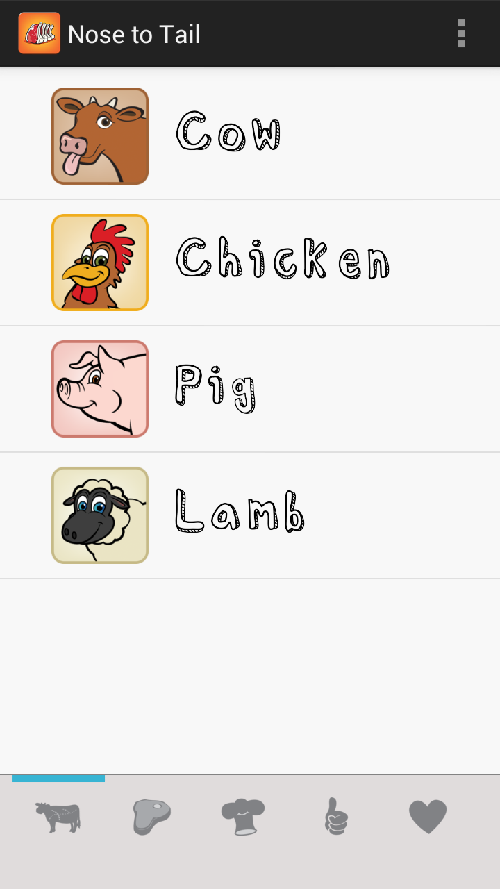 Nose To Tail - Meat Cuts - App on Amazon Appstore