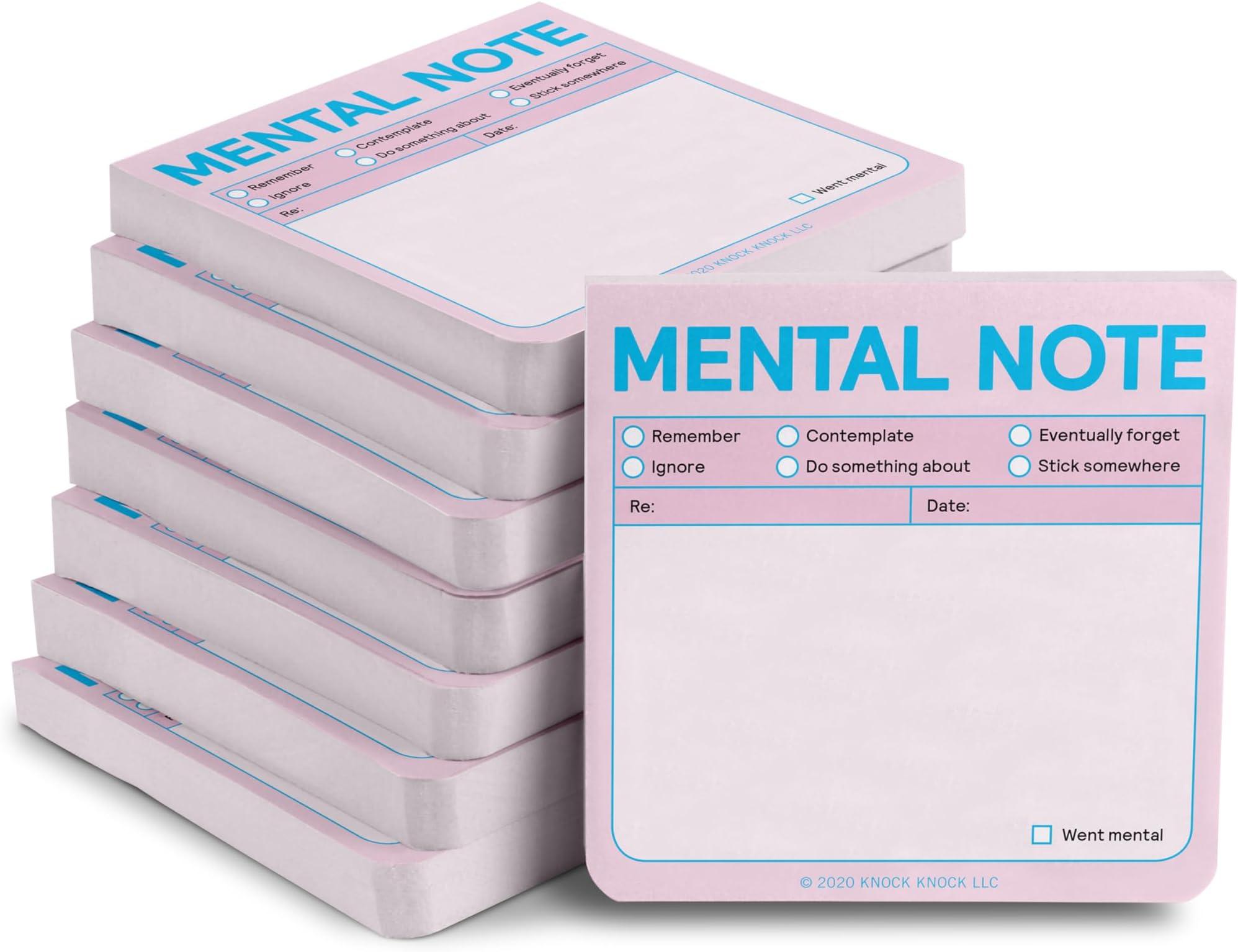 Amazon.com : Knock Knock Mental Note Sticky Note Pads, 3 x 3-inches ...