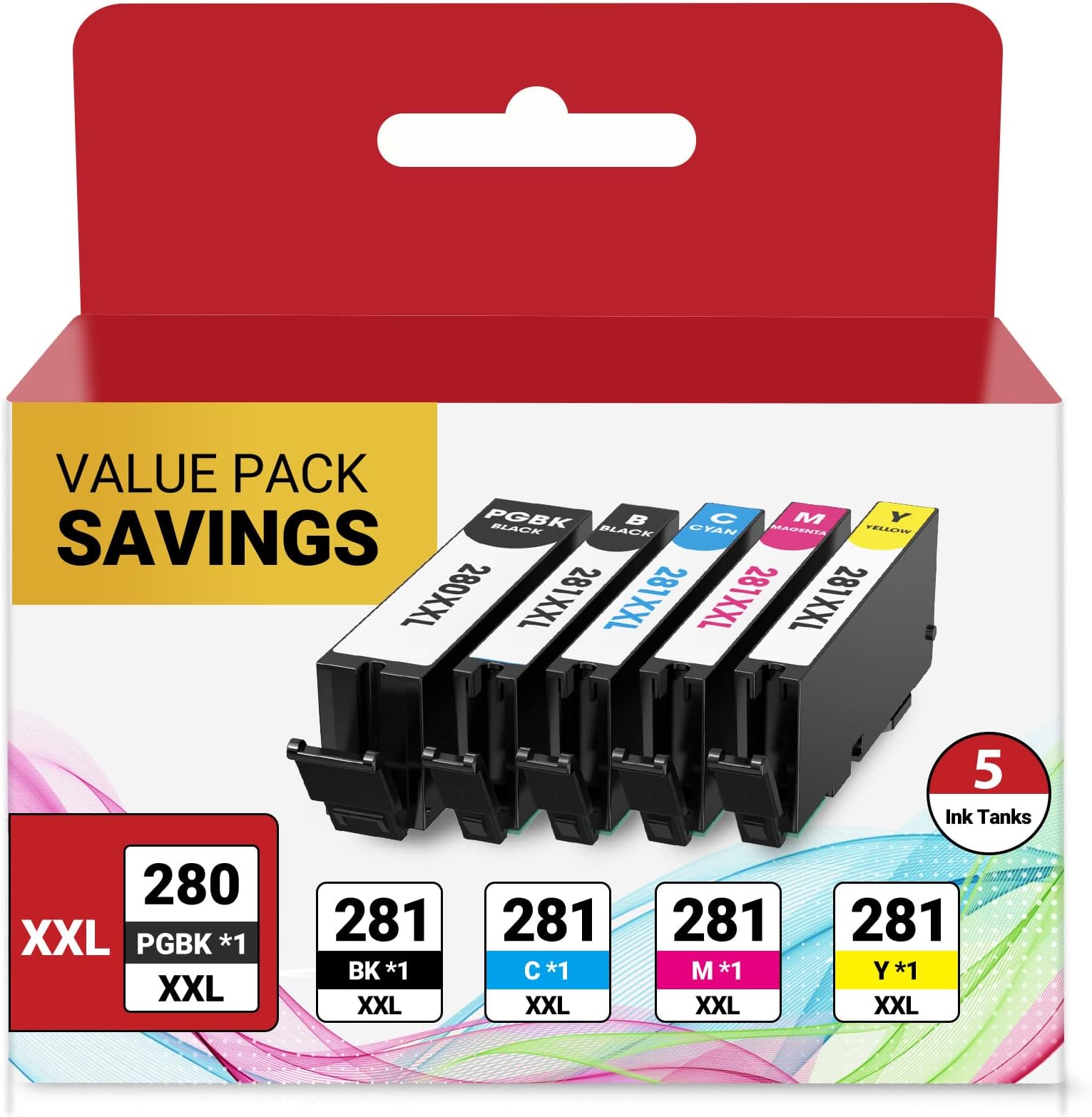 iNKPAD 280 281 Ink Cartridges PGI-280XXL CLI-281XXL Cartridge ...