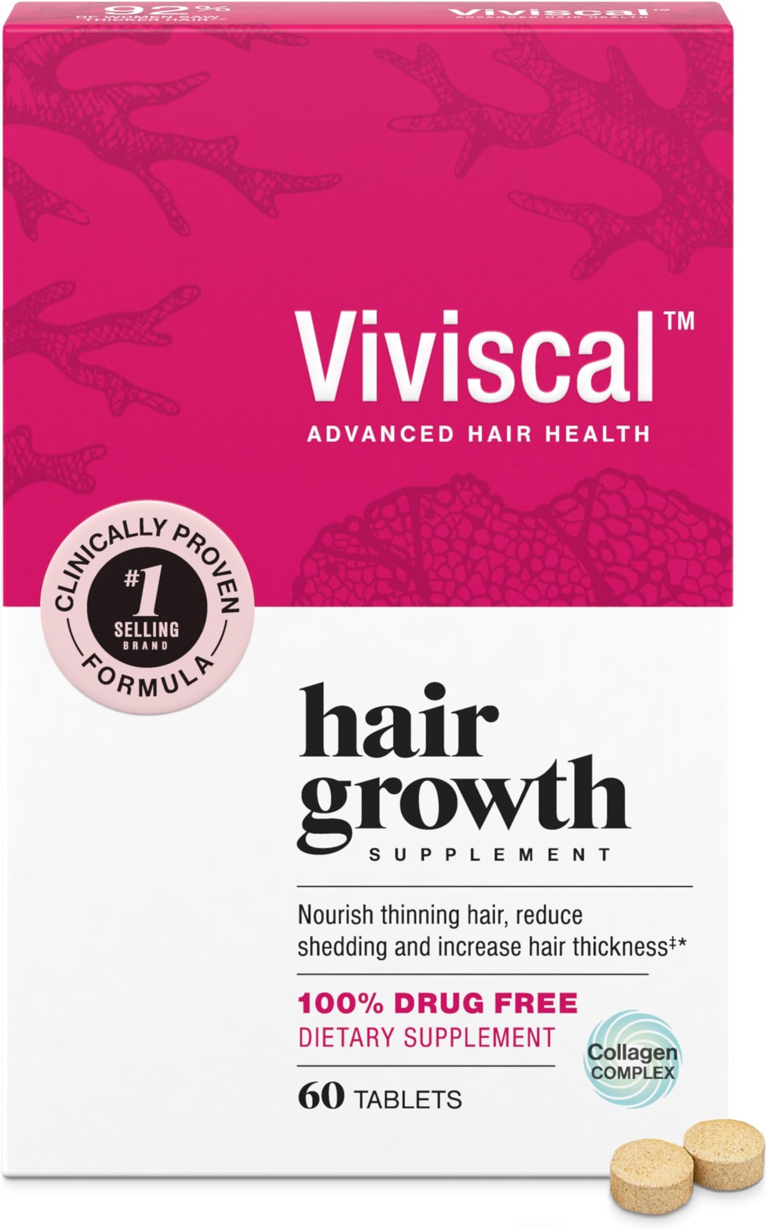 Amazon.com : Viviscal Hair Growth Supplements for Women, Dietary Hair ...