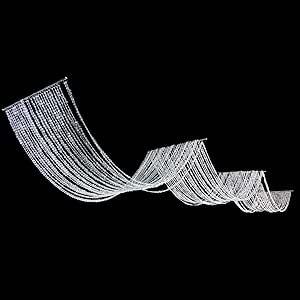 Amazon.com: Glass Crystal Ceiling Draping Panel for Parties, Weddings ...