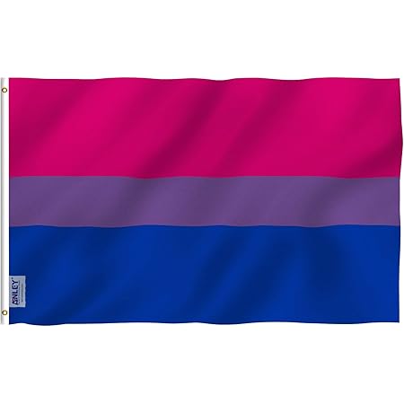 Amazon.com : Ashlyric 12 pcs 5.5 x 8 inch Bi-Pride Stick Flag, Bisexual ...
