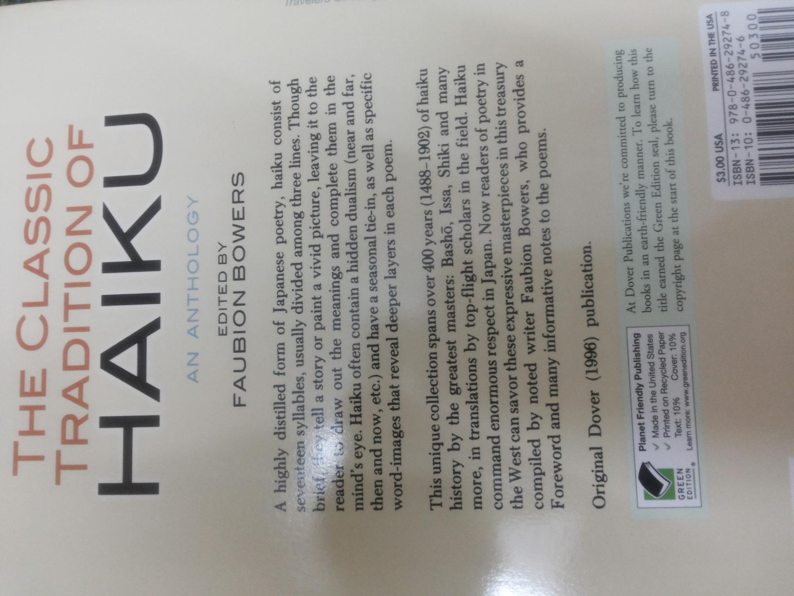 Buy The Classic Tradition of Haiku: An Anthology Book Online at Low ...