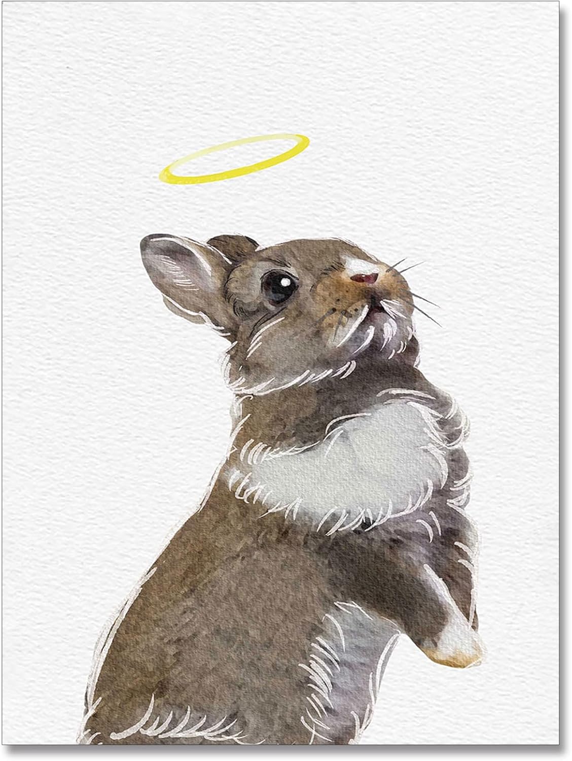 Amazon.com: Generic Cute Rabbit Canvas Wall Art,Vintage Poster，Angel ...