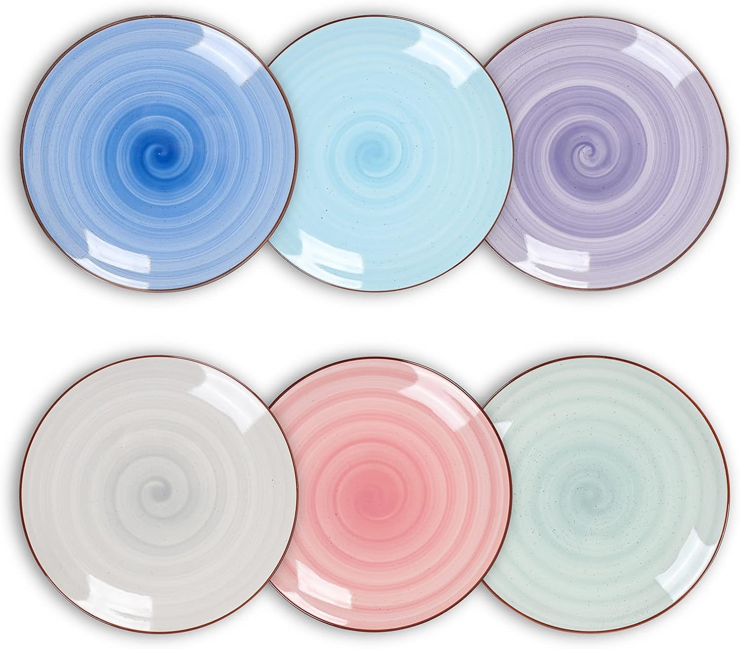 Amazon.com | Selamica Ceramic 8 inch Dinner Plates, Small Dessert Salad ...