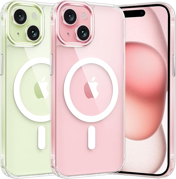 Amazon.com: FNTCASE for iPhone 15-Plus Phone Case: Clear Case Military ...