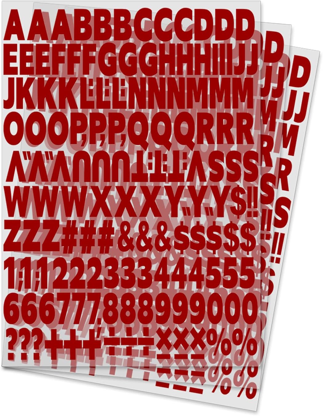 Amazon.com: QIUKUI 4set 2 Inch Vinyl Iron on Letters Heat Transfer ...