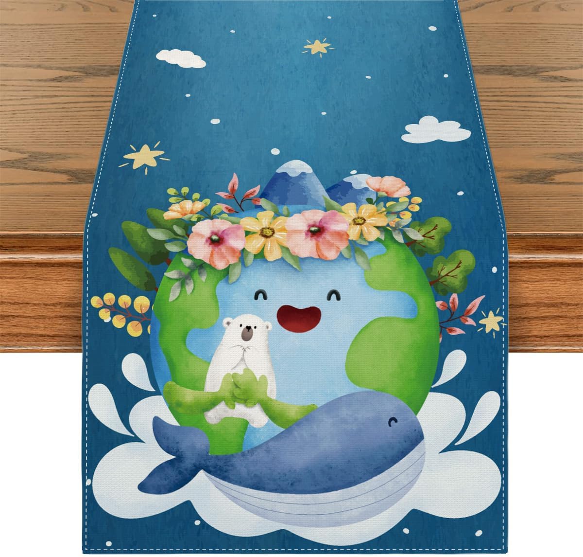Amazon.com: Earth Day Decorations Earth Day Table Runner Earth Day ...