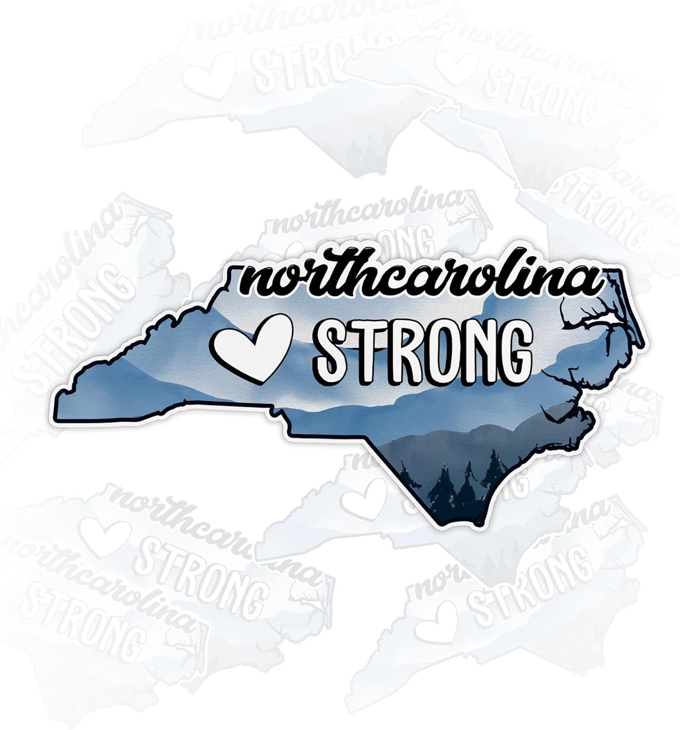Amazon.com: North Carolina Strong Sticker Western NC Hurricane Relief ...