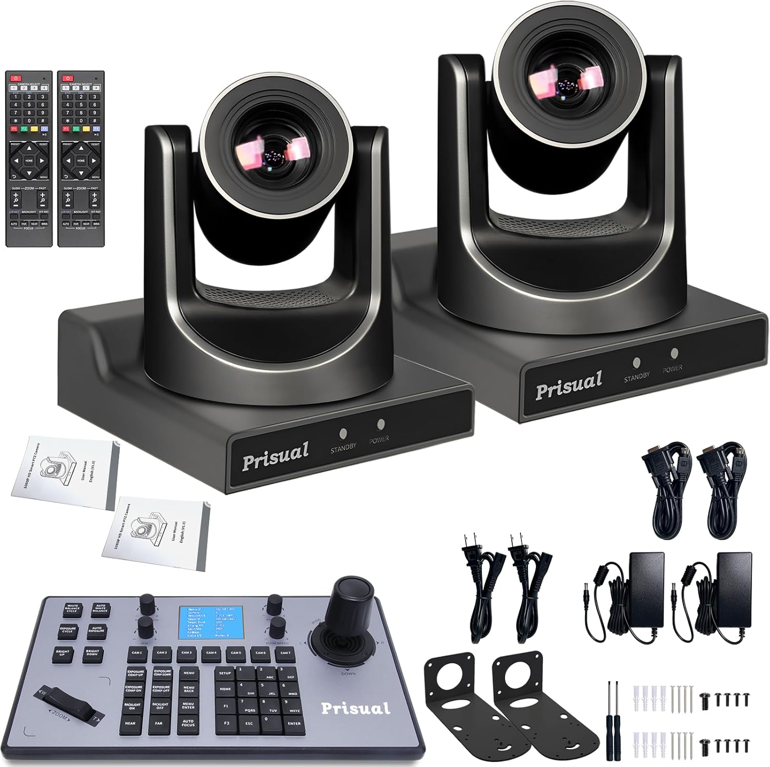 Amazon.com : Prisual 20X NDI PTZ Camera Bundle with HDMI/SDI/USB/IP ...