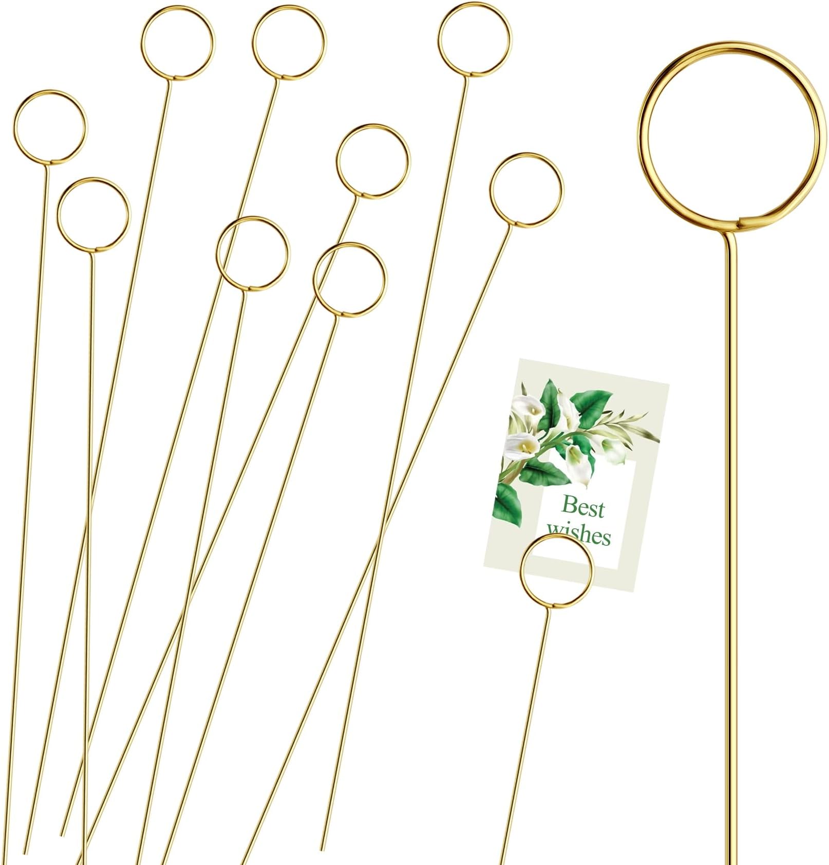 Amazon.com: 30 Pcs Metal Wire Floral Picks 13 Inch Wire Floral Place ...