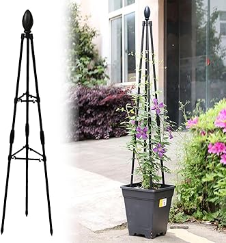 Garden Trellis For Climbing Plants | Flower Climbing Tower Frame ...