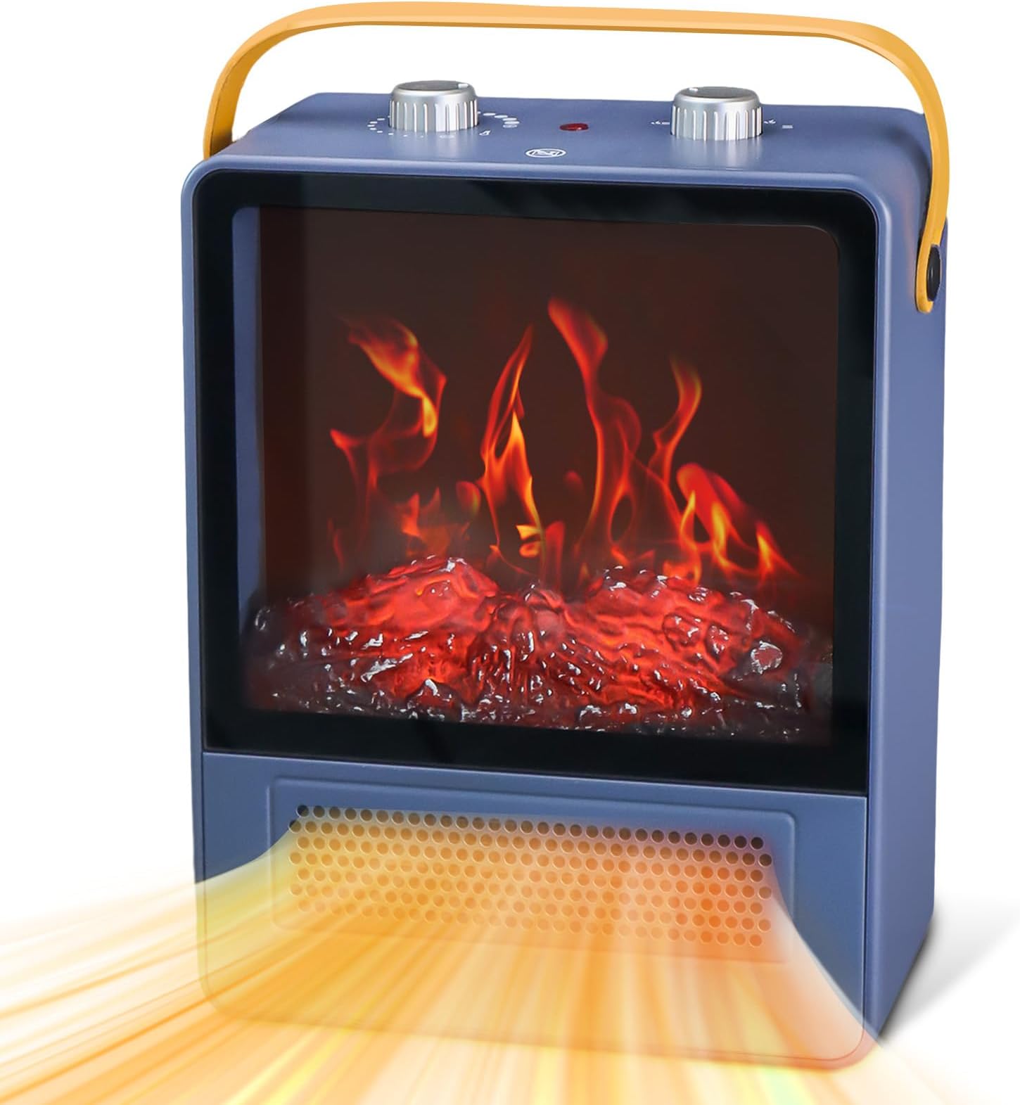 Amazon.com: Electric Fireplace Heater for Indoor Use, 1500W/750W Space ...
