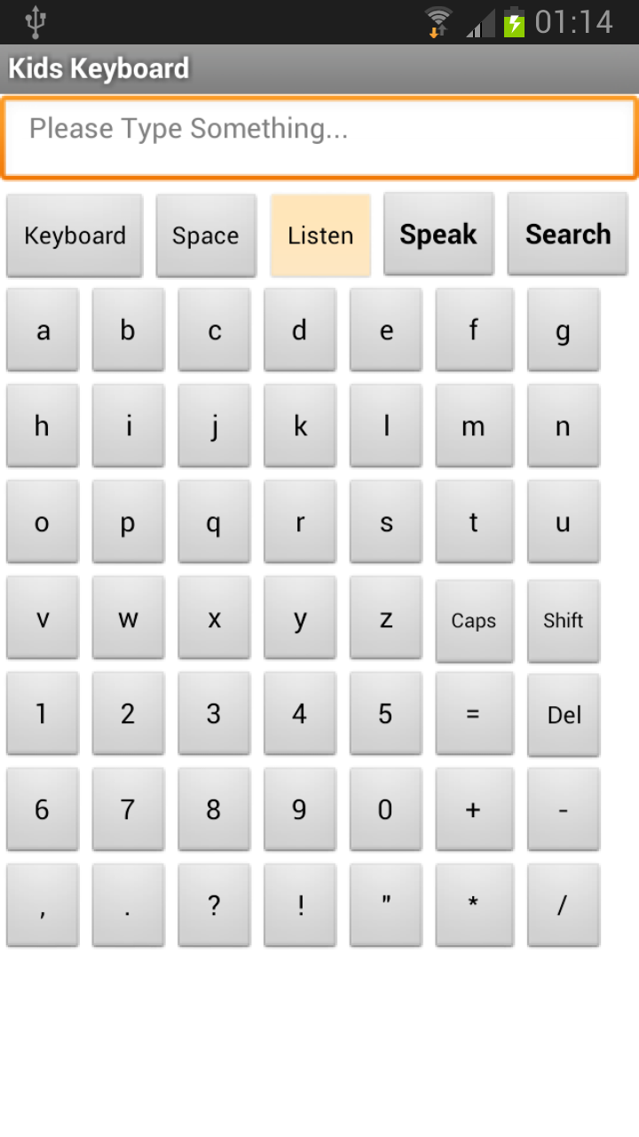 Aplicación Kids Keyboard en Amazon Appstore