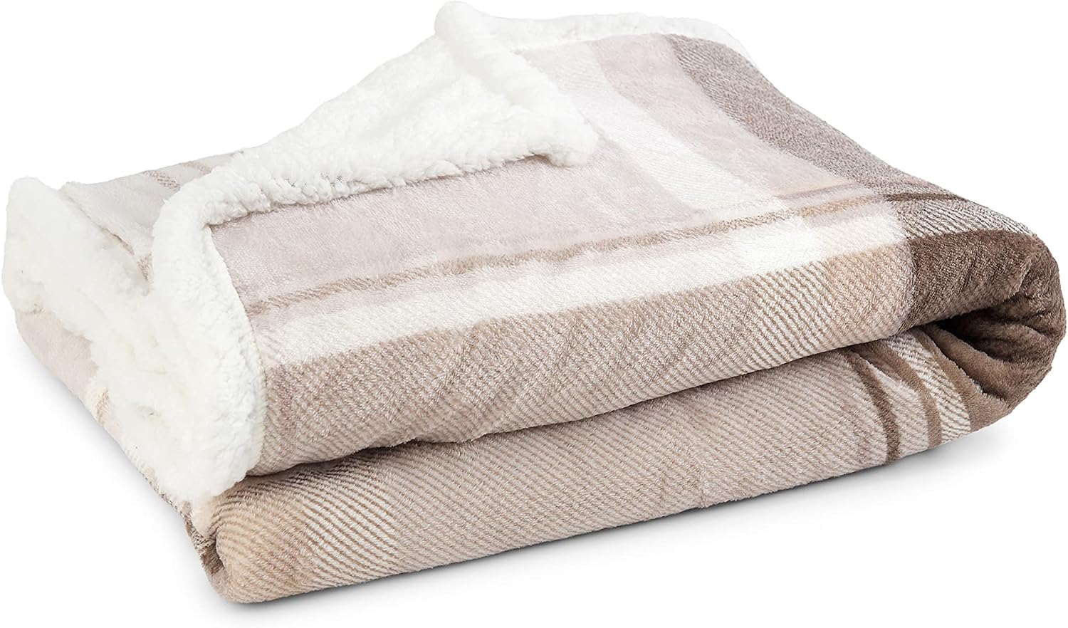 CosìCasa Couverture polaire canapé avec dos Sherpa 200 g/m² | Plaid ...