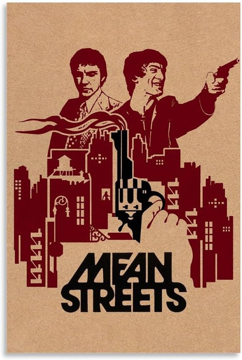 Amazon.de: JIANGDANPPBEM Mean Streets Poster, Deko-Motiv-Poster ...