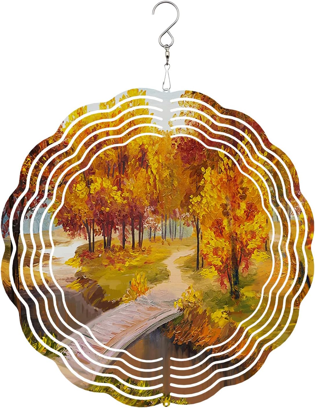 Amazon.com: Hanging Wind Spinners Outdoor Autumn Rustic Farmhouse ...
