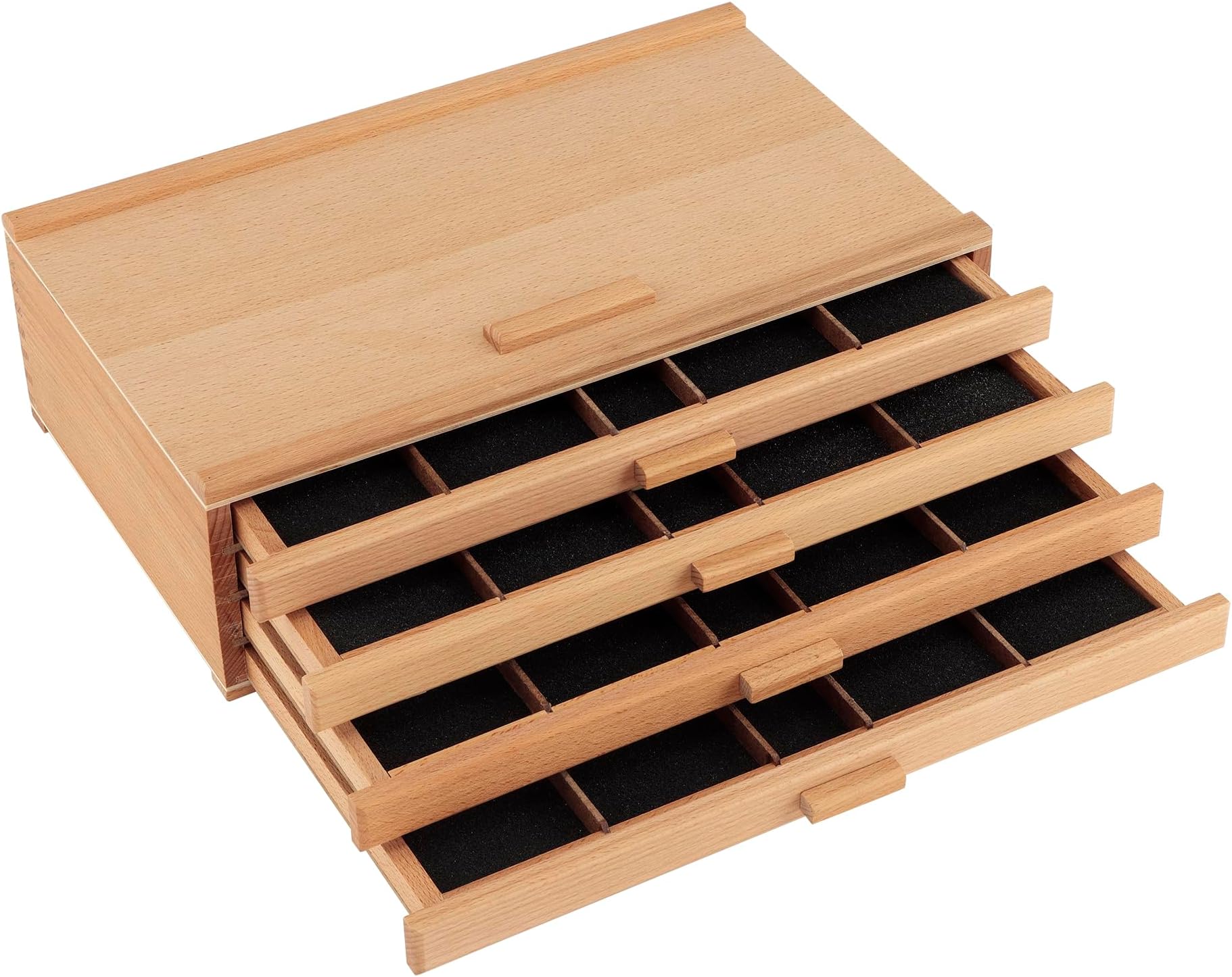 Amazon.com: MEEDEN PRO Wood Artist Supply Storage Box - 3 Drawers Art ...