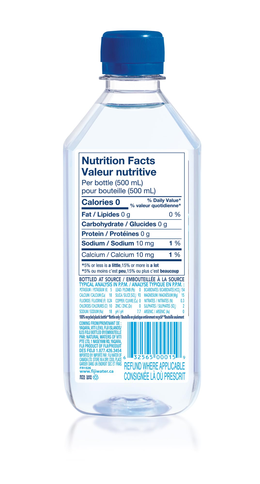 Fiji Water Ingredients