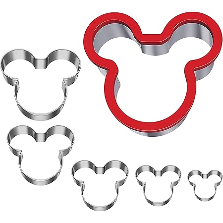 Amazon.com: Wilton Mickey Mouse Cookie Cutter Set: Disney Cookie Cutter ...