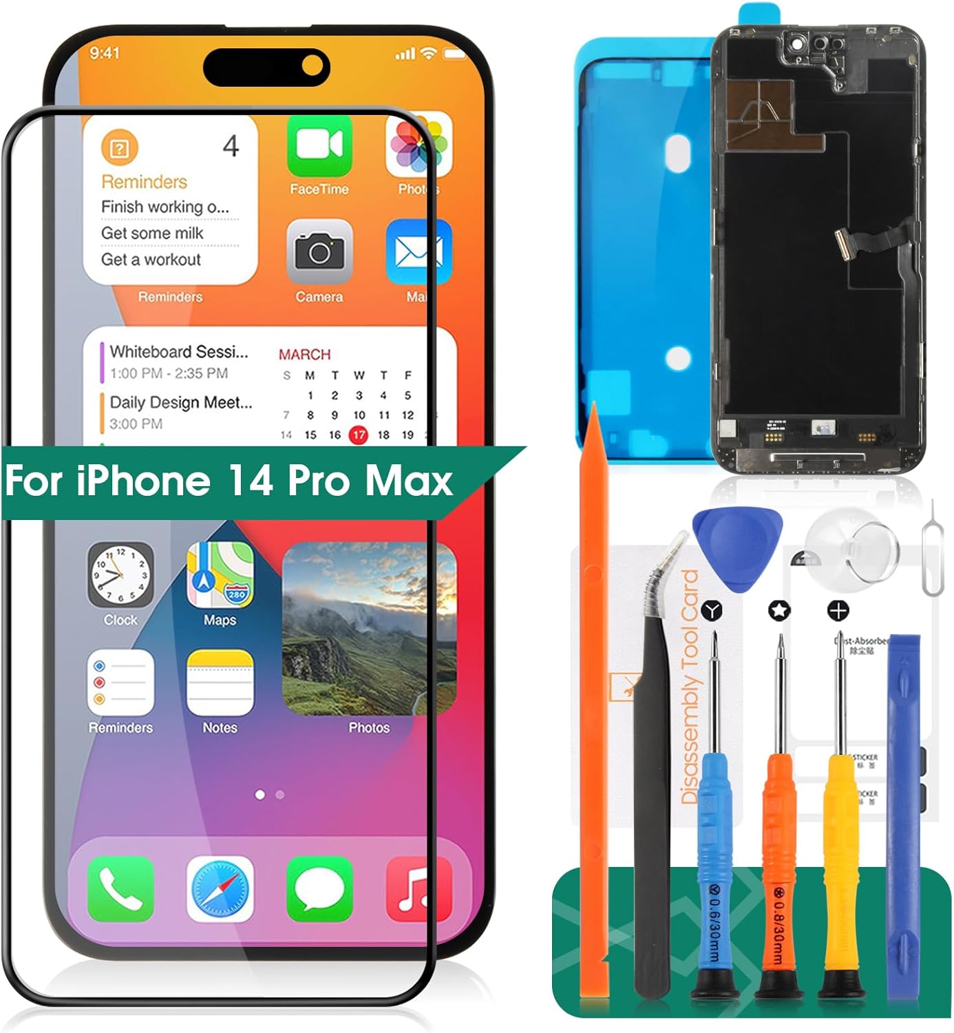 Amazon.com: Original for iPhone 14 Pro Max Screen Replacement for ...