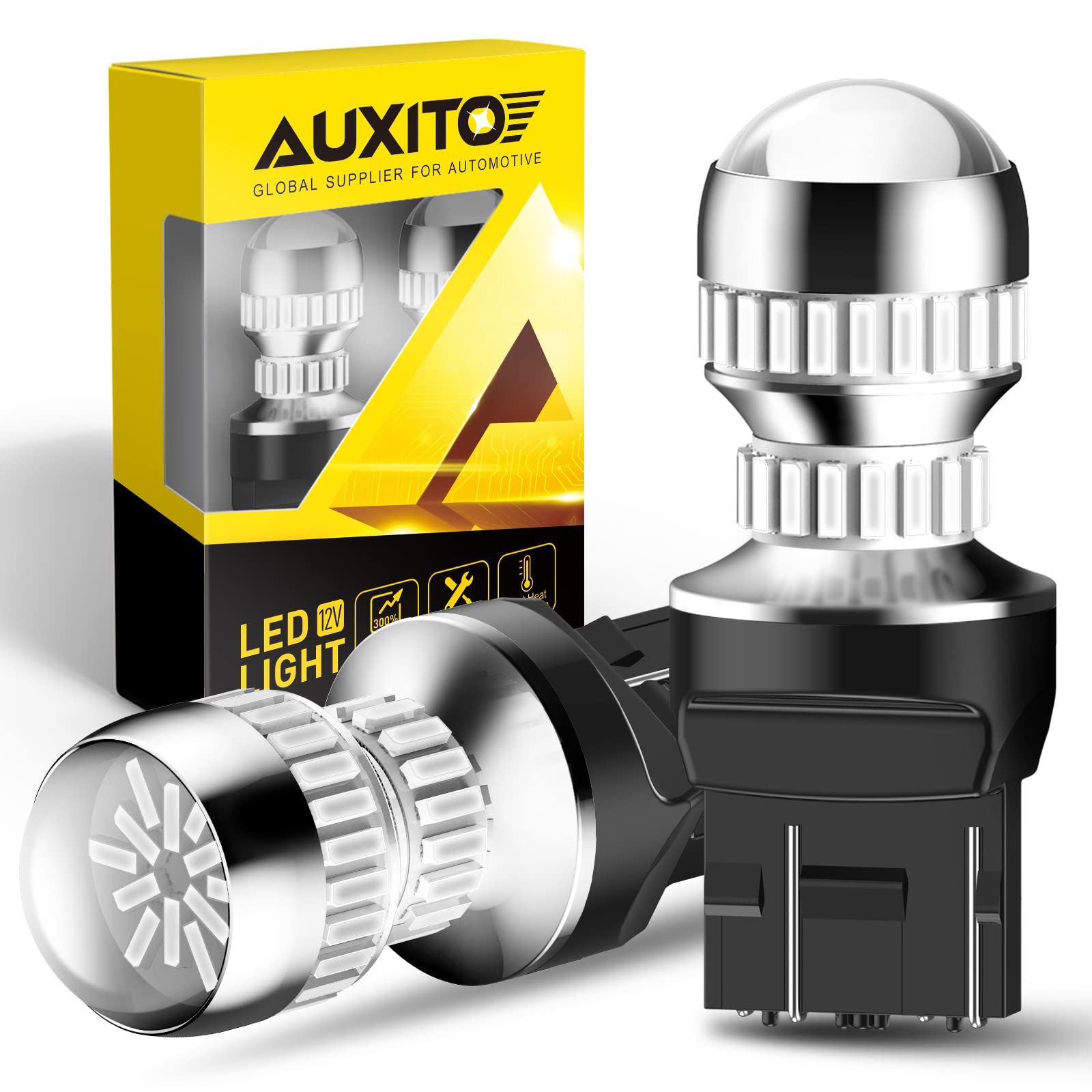 Amazon.co.jp: AUXITO T20 ダブル 球 LED ブレーキランプ テールランプ 4倍明るさUP 赤 レッド ダブル 球 ...