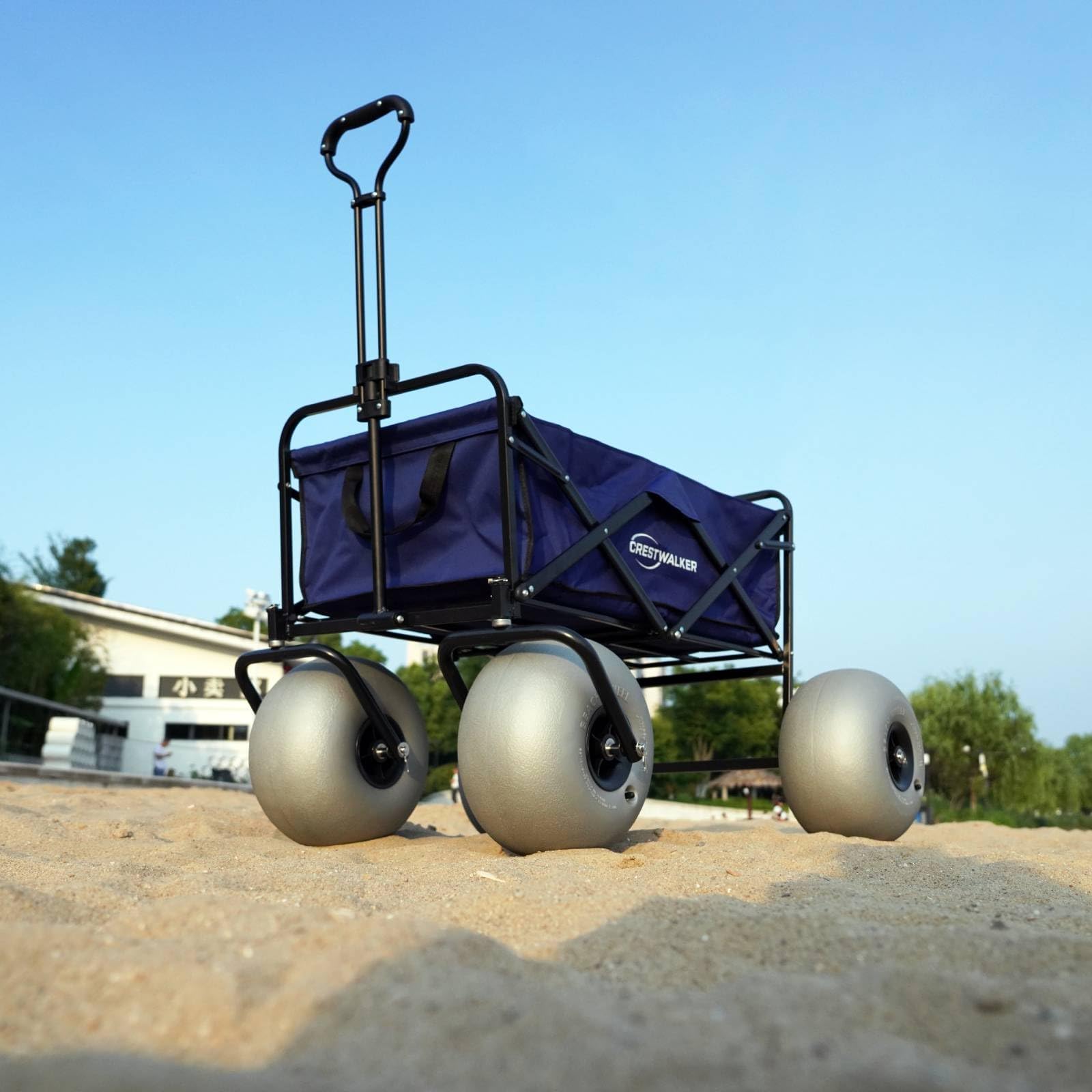 Amazon.com: CRESTWALKER Beach Wagon with Big Wheels for Sand (Used ...