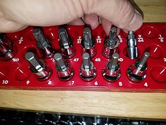 Amazon.com: Hansen Hex / Torx Socket Bit Holder Organizer Tray - HSN ...