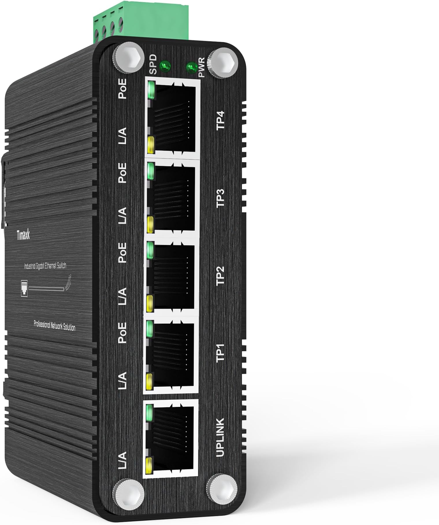 Amazon.com: 5-Ports Gigabit Solar PoE Switch for Industrial Use ...